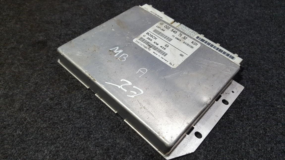 0265109425 0225457132 ESP Control Unit Mercedes-Benz A-CLASS 2002 1.6L ...