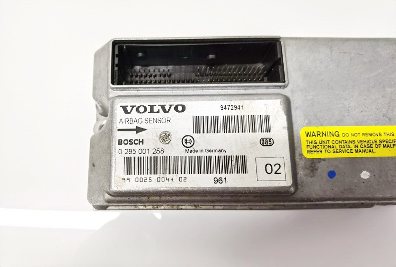 0285001258 9472941 Airbag crash sensors module Volvo S80 1999 2.4L ...