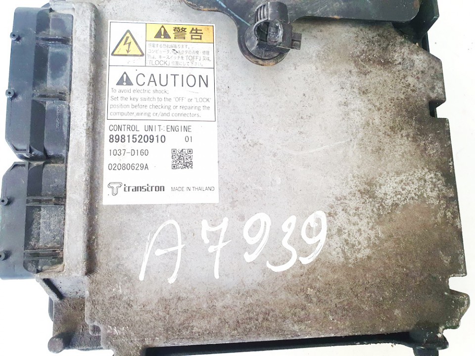 8981520910 1037-d160, 02080629a ECU Engine Computer (Engine Control ...