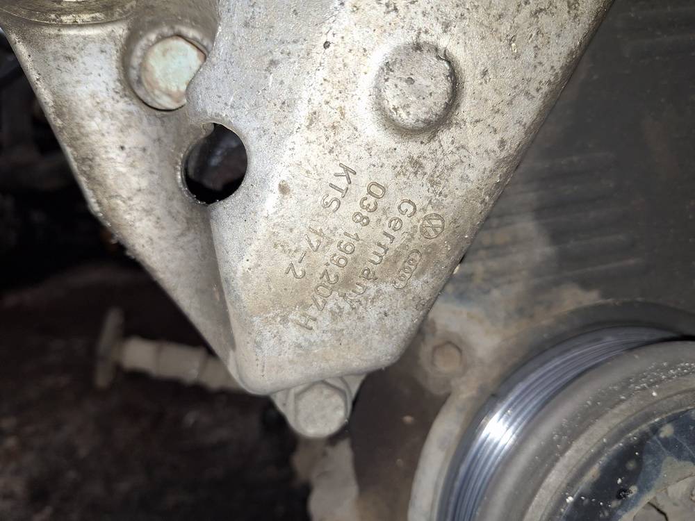 038199207h used Engine Mount Bracket and Gearbox Mount Bracket ...