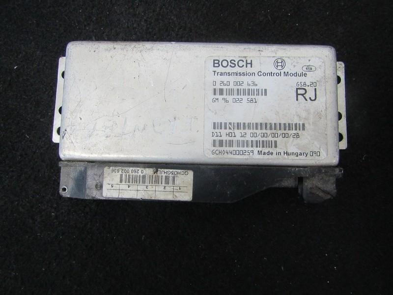 0260002636 96022581, RJ Transmission Computer Gearbox Opel Frontera ...