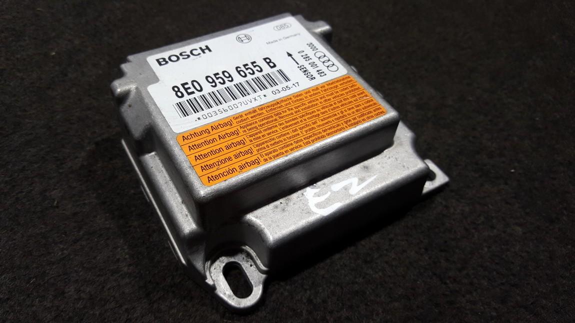 8e0959655b 0285001483 Airbag crash sensors module Audi A4 2003 ...