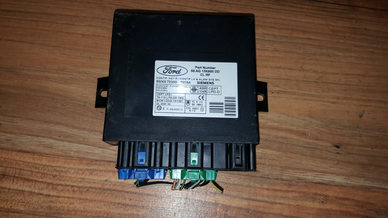 98AG15K600DD Other computers Ford Focus 2000 1.4L - EIS00052054 | Used ...