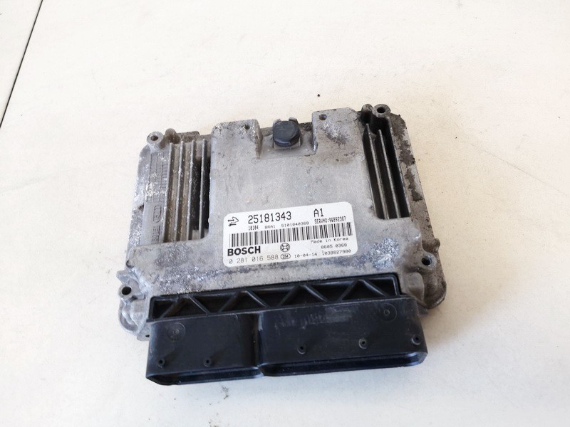 25181343 0281016588 ECU Engine Computer (Engine Control Unit) Opel ...