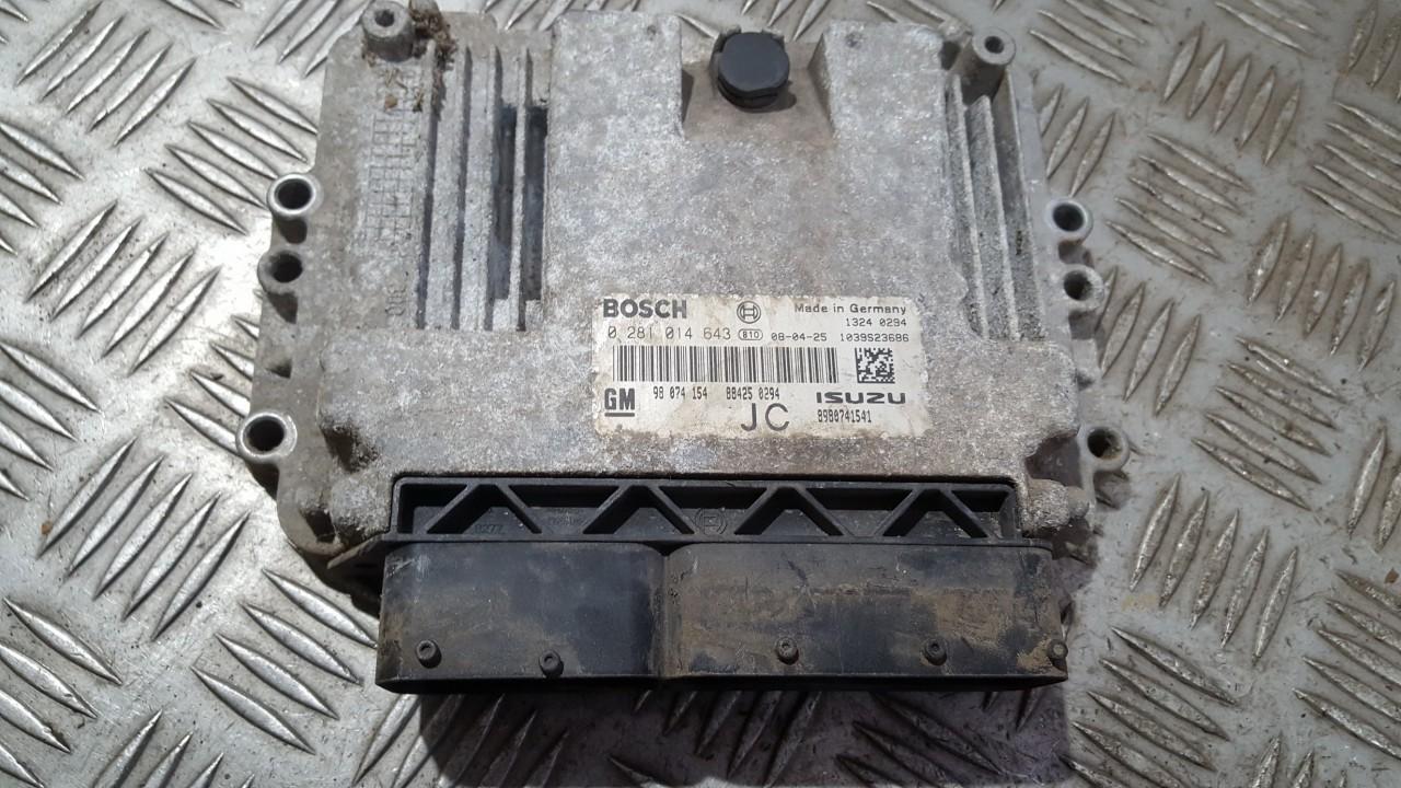 0281014643 98074154 ECU Engine Computer (Engine Control Unit) Opel ...