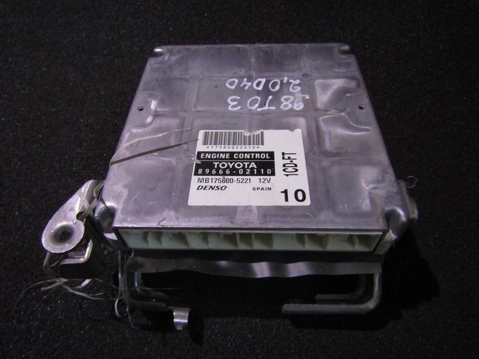 8966602110 mb175800-5221 ECU Engine Computer (Engine Control Unit ...