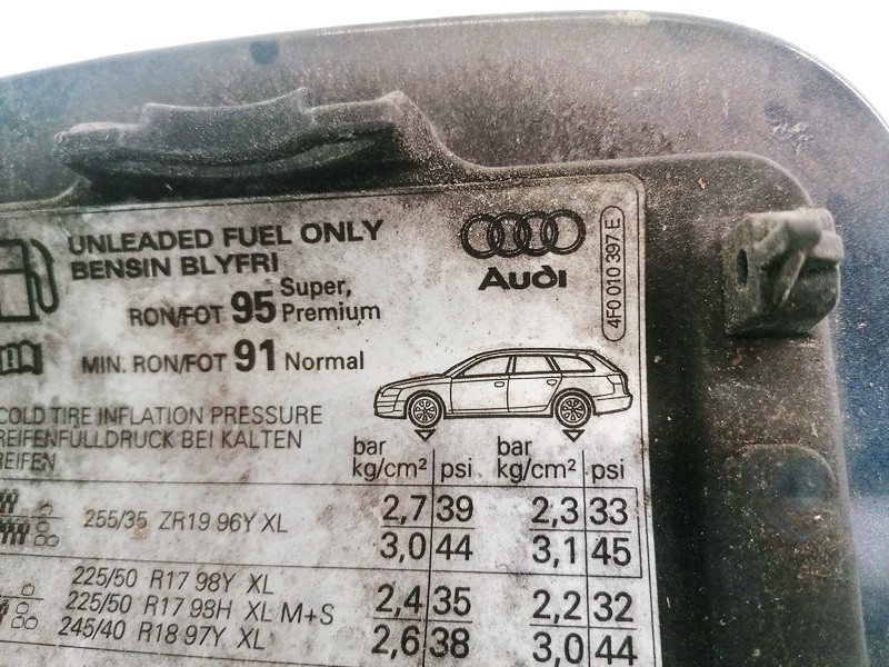 4F0010397E USED Fuel door Gas cover Tank cap (FUEL FILLER FLAP) Audi A6 ...