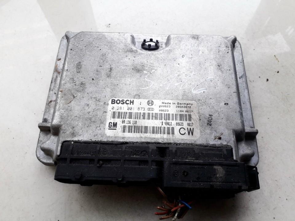 09136118 0281001873 ECU Engine Computer (Engine Control Unit) Opel ...