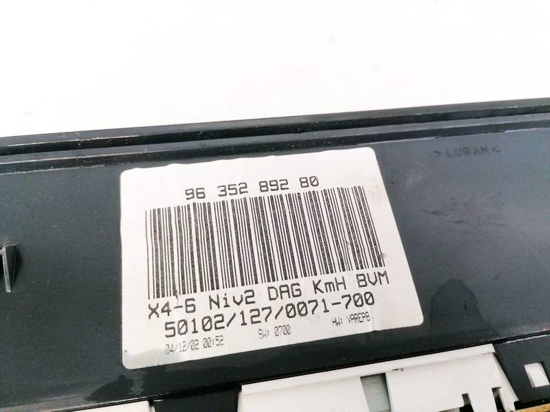 9635289280 USED Speedometers - Cockpit - Speedo Clocks Instrument ...