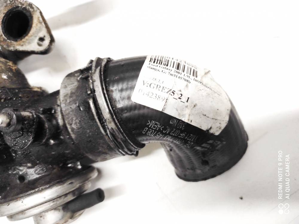 7m3145708b ym219f072ac TURBO INTERCOOLER PIPE HOSE Ford Galaxy 2001 1 ...