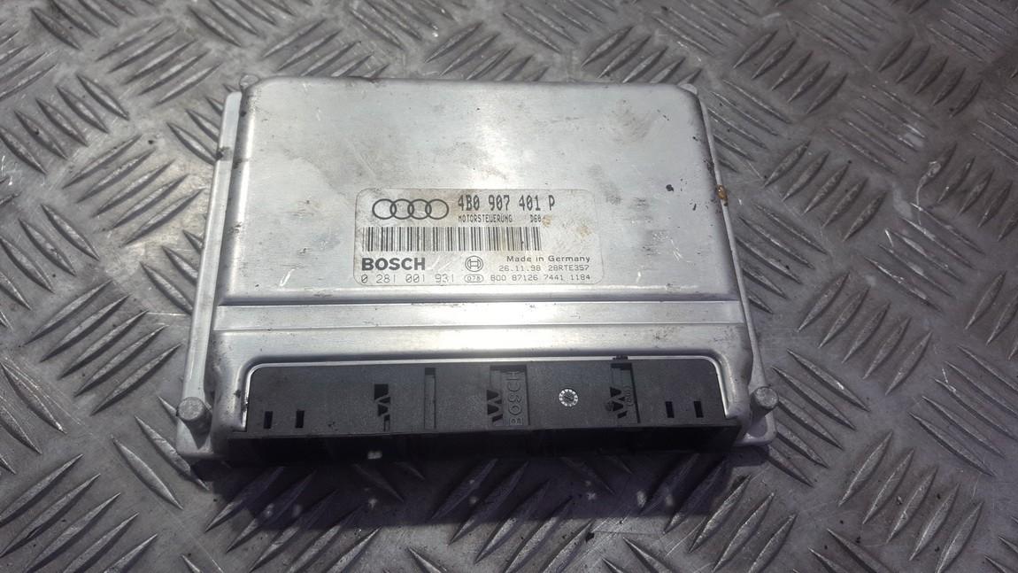 4b0907401p 0281001931 ECU Engine Computer (Engine Control Unit) Audi A6 ...