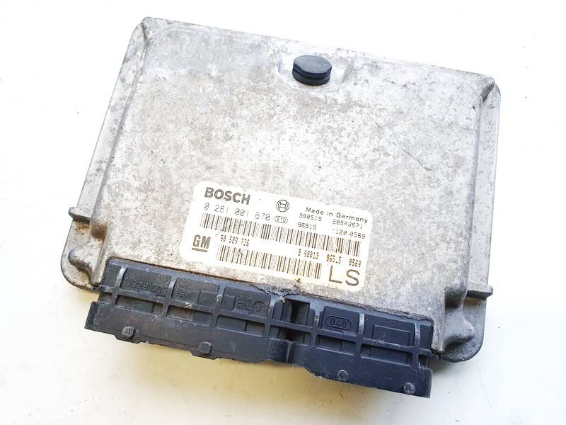 0281001670 90589736 ECU Engine Computer (Engine Control Unit) Opel ...