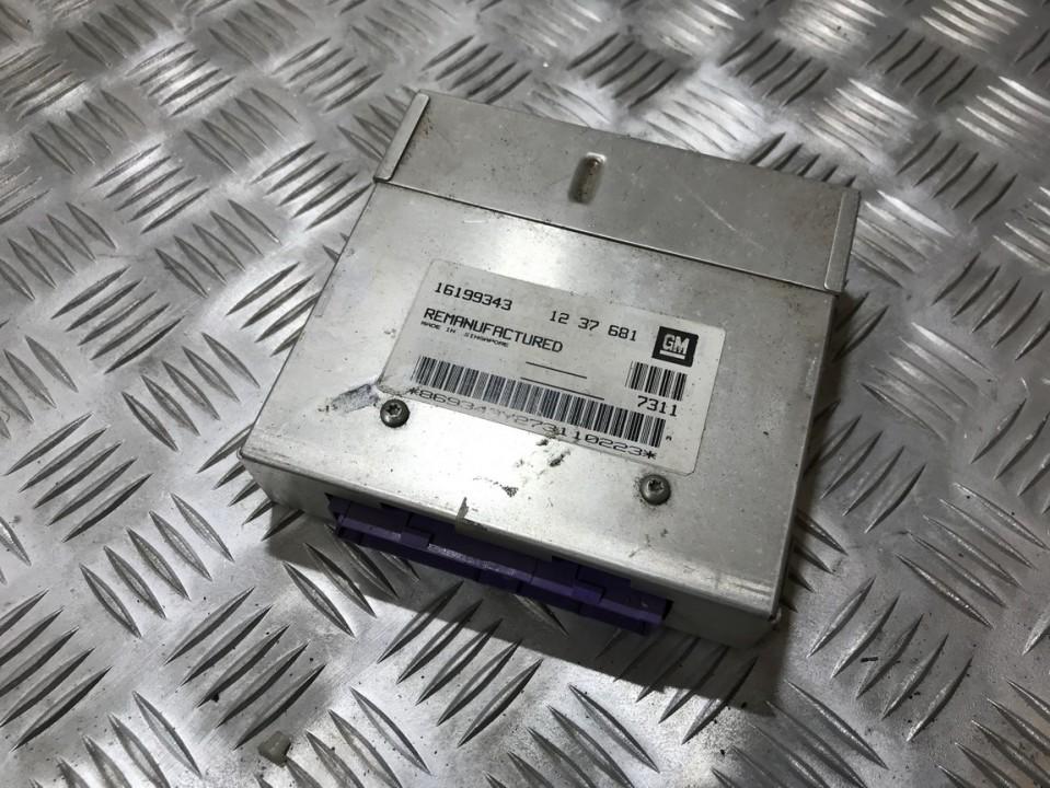16199343 1237681, 7311 ECU Engine Computer (Engine Control Unit) Opel ...