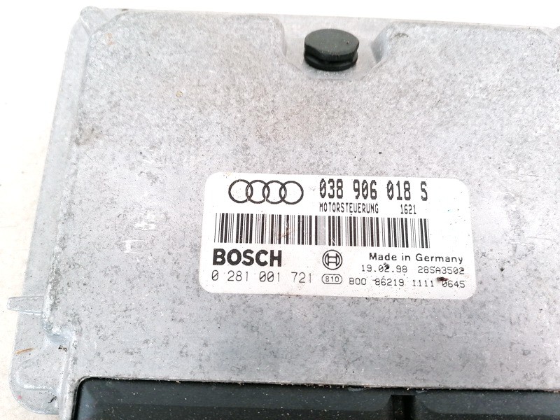0281001721 038906018S ECU Engine Computer (Engine Control Unit) Audi A4 ...