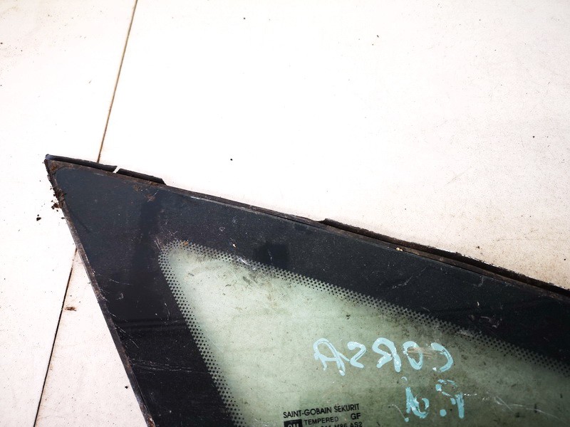 used used Front Right passenger side corner quarter window glass Opel ...