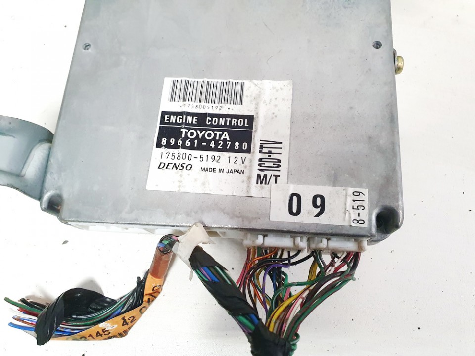 8966142780 175800-5192 ECU Engine Computer (Engine Control Unit) Toyota ...