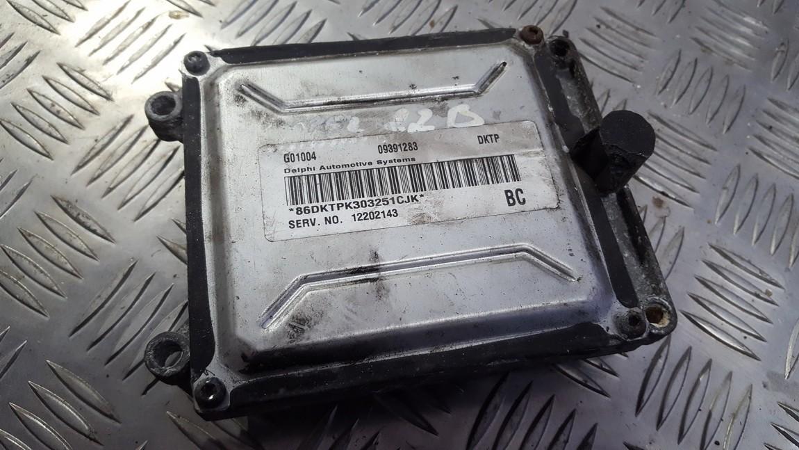 09391283 12202143 ECU Engine Computer (Engine Control Unit) Opel Astra ...