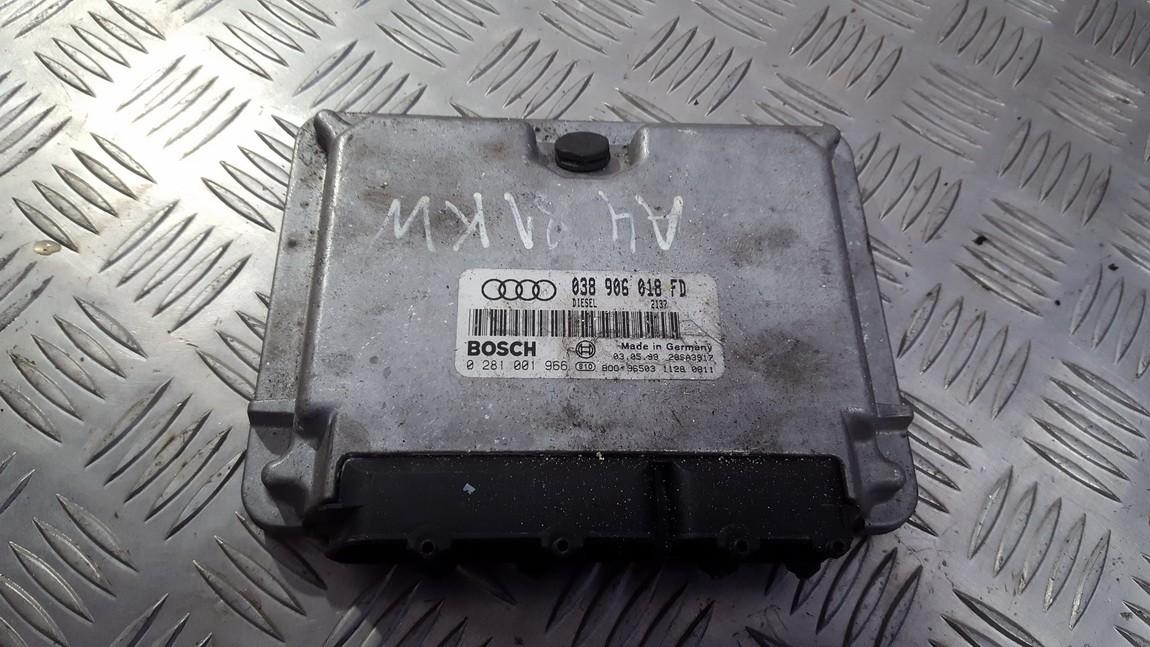 038906018fd 0281001966 ECU Engine Computer (Engine Control Unit) Audi ...
