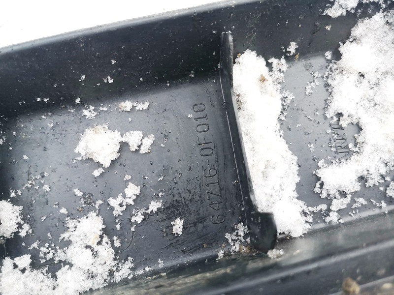 647160f010 64716-0f010 Metal Boot Lip Cover Toyota Corolla Verso 2004 2 ...