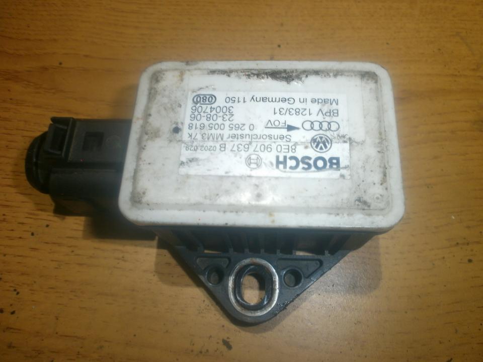 0265005618 8E0907637B Esp Accelerator Sensor (ESP Control Unit) Audi A6 ...