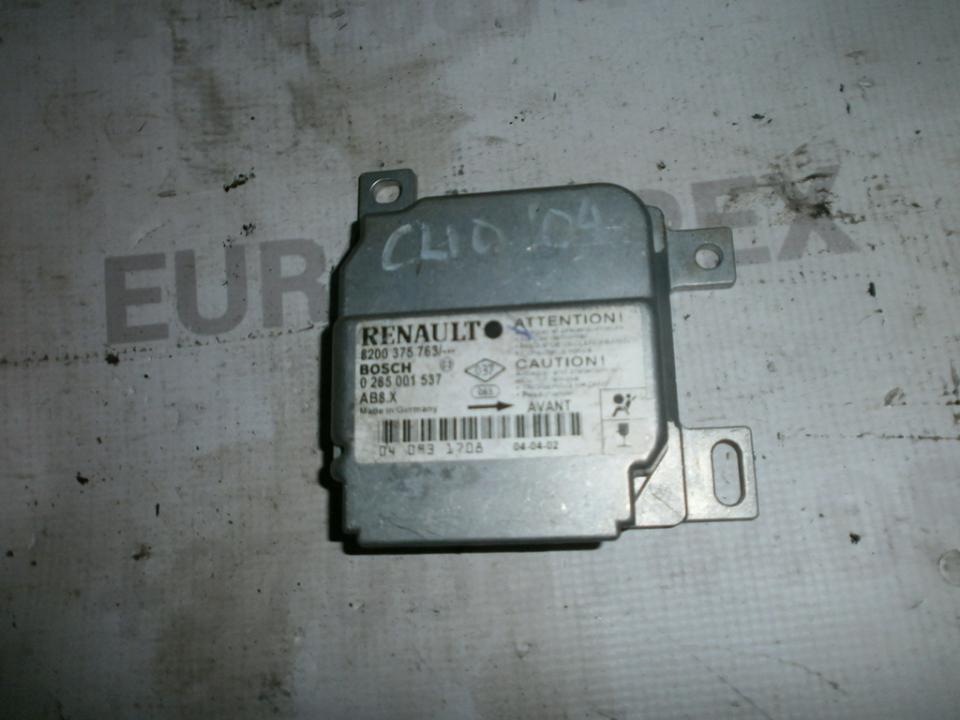 8200375763 0285001537 Airbag crash sensors module Renault Clio 2004 1 ...