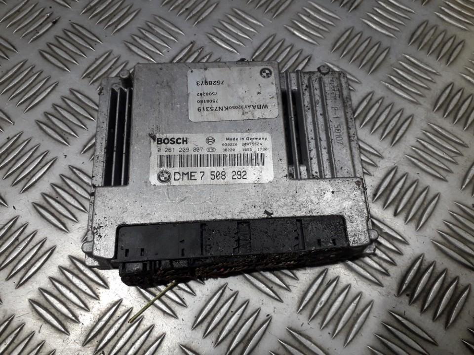 7508292 DME7508292, 0261209007 ECU Engine Computer (Engine Control Unit ...