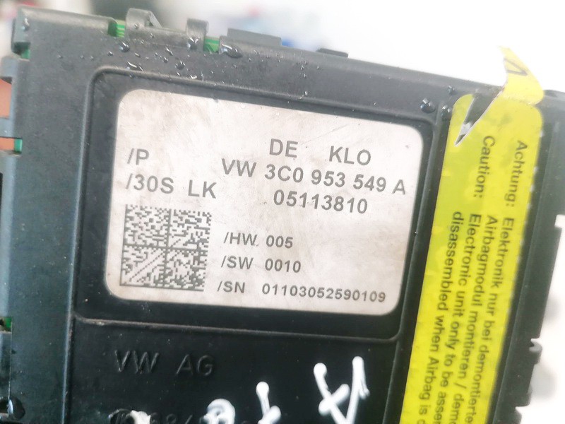 3C0953549A 05113810 Steering Wheel Angle Controller Sensor Volkswagen ...
