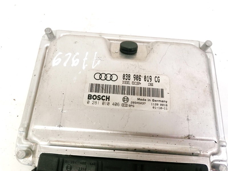 038906019CG 0281010406 ECU Engine Computer (Engine Control Unit) Audi ...