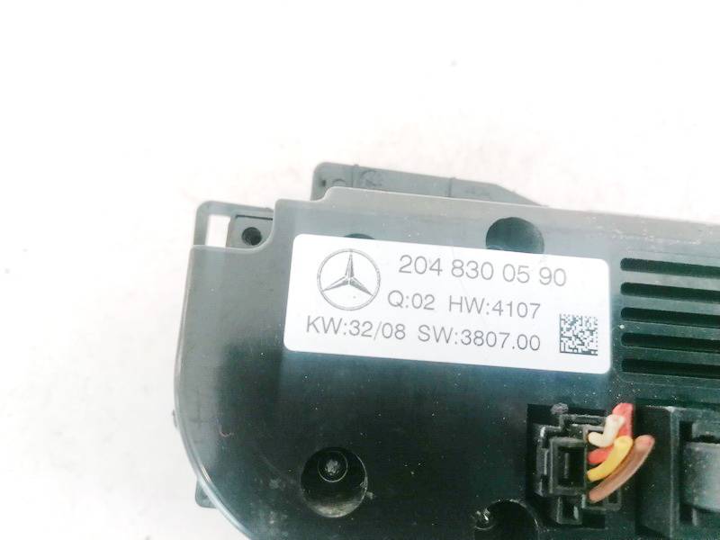 2048300590 USED Climate Control Panel (heater control switches ...