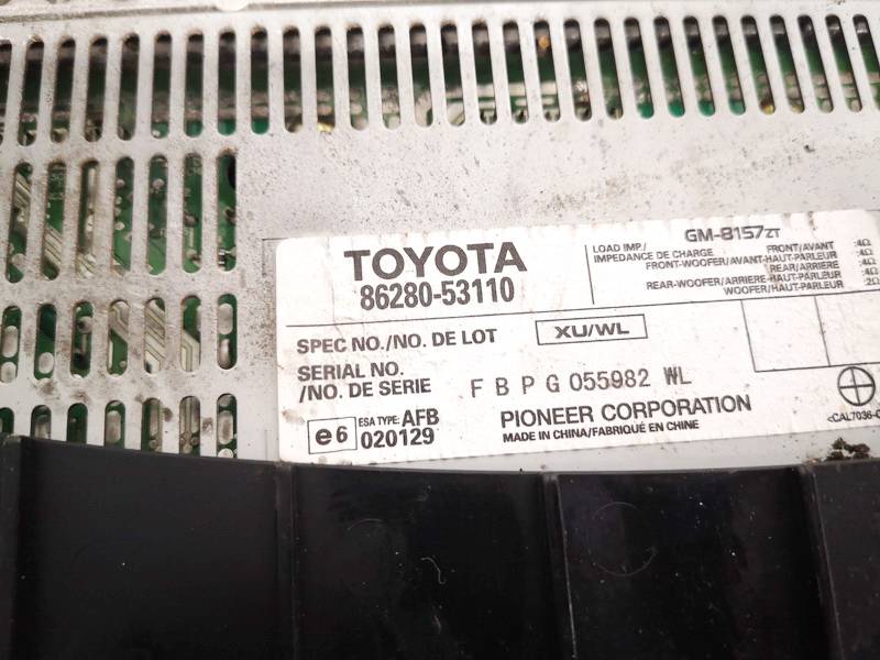 8628053110 86280-53110 Audio amplifier (Radio Stereo Amplifier) Lexus ...