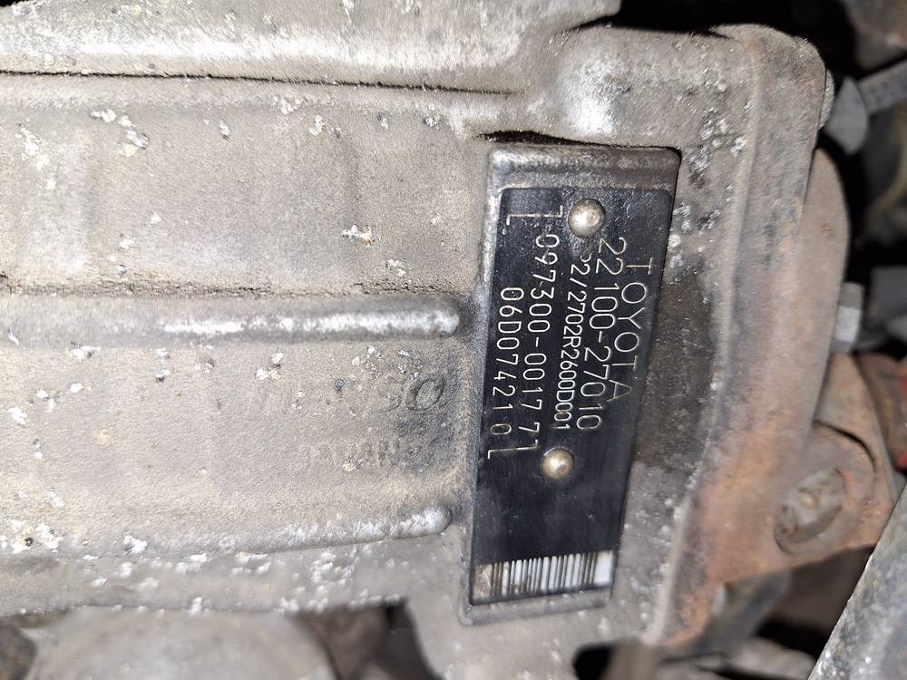 TOYOTA COROLLA 2002 High Pressure Injection Pump 2210027010, 09730 ...