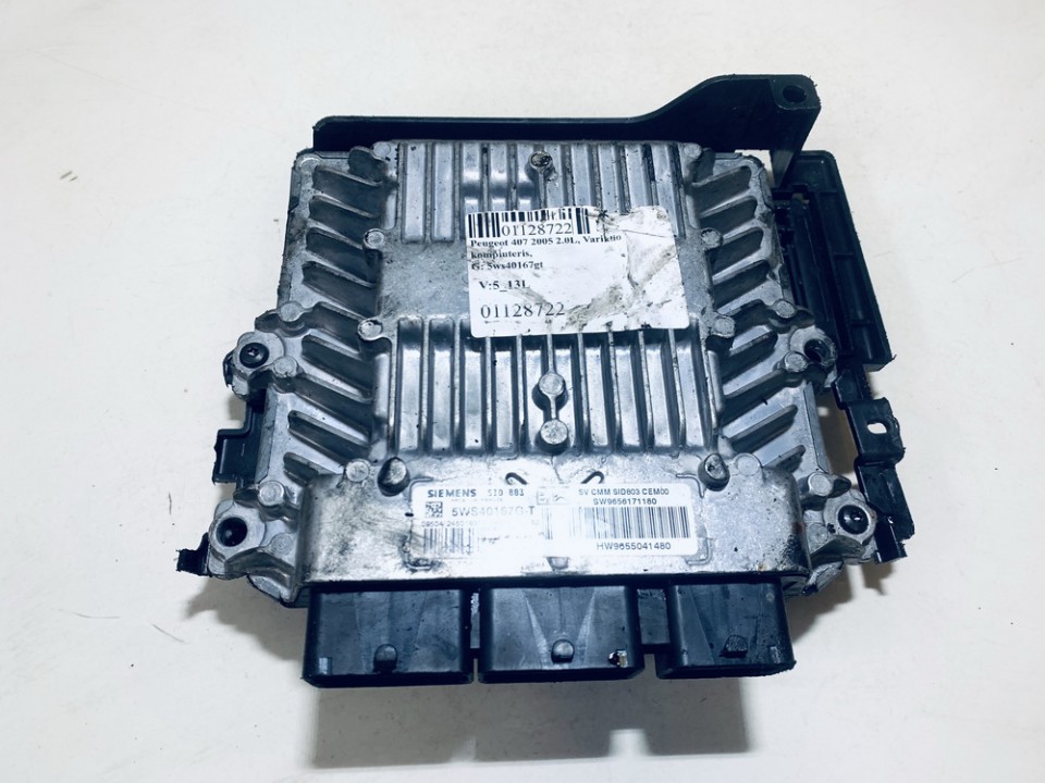 5ws40167gt 0950424501899704275005a2, 9656171180, 9655041480 ECU Engine ...