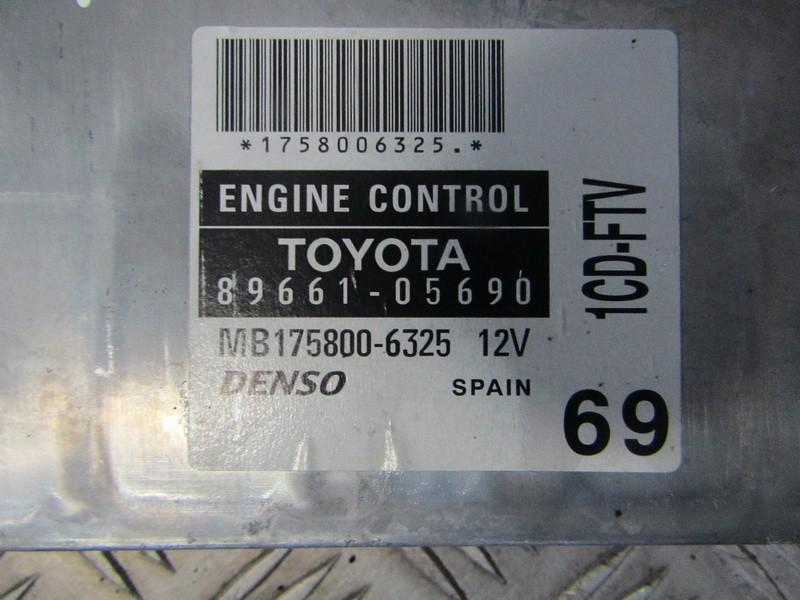 8966105690 89661-05690, MB175800-6325, 1CD-FTV ECU Engine Computer ...