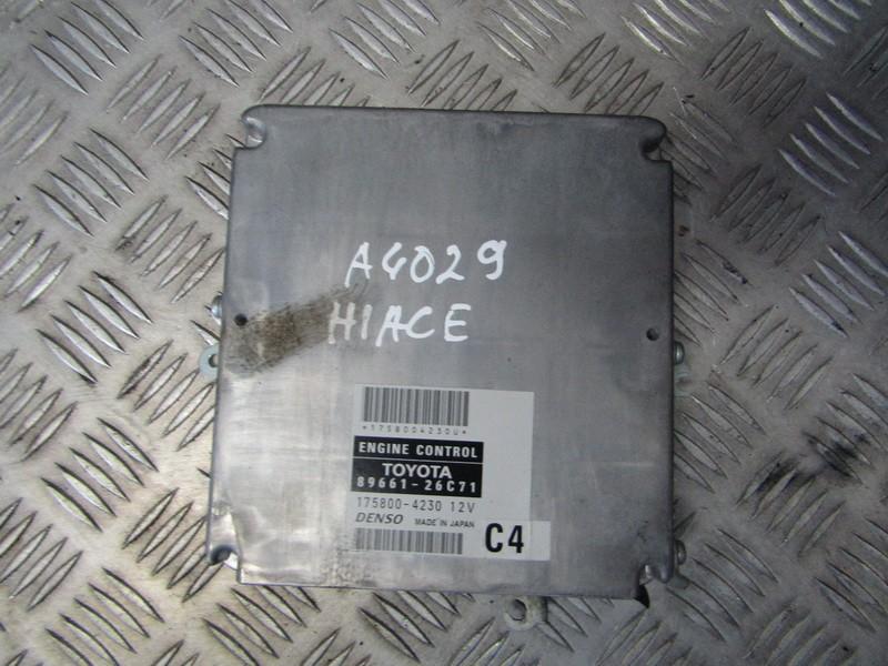 8966126C71 Toyota Hiace 2008 ECU Engine Computer (Engine Control Unit ...