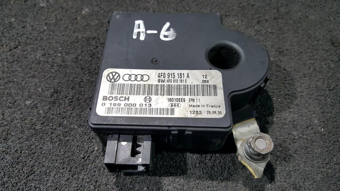 4F0915181A 4F0910181E, 0199000013, 16010EE9 Other computers Audi A6 ...