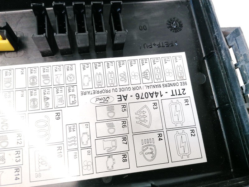 2TIT14A076AE 2TIT-14A076-AE Fuse Box Cover Ford Transit Connect 2004 1 ...