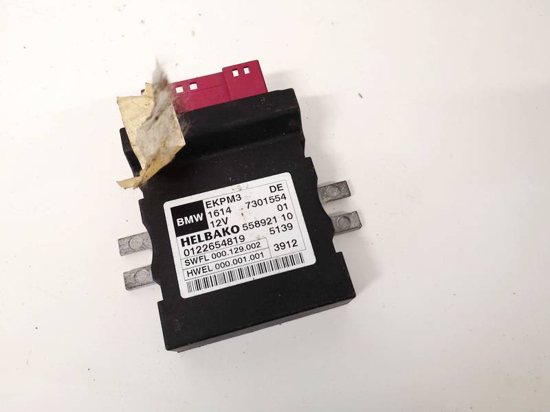 16147301554 7301554, 0121914852 Fuel Pump Relay BMW 5-Series 2014 ...