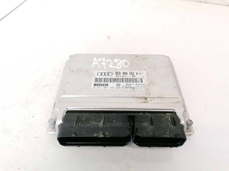 8E0909552A 0261207495 ECU Engine Computer (Engine Control Unit) Audi A4 ...