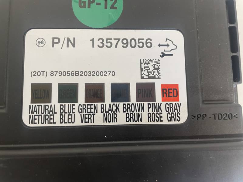 13579056 used General Module Comfort Relay (Unit) Opel Astra 2011 1.3L ...